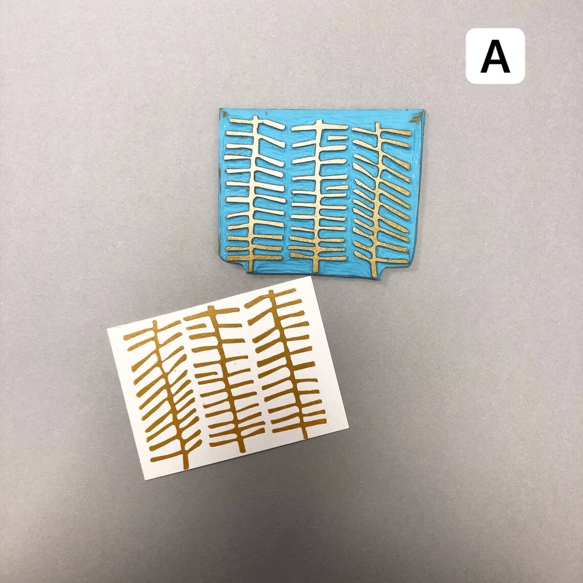 Geometric Forms Stamps , Geometric Trees, Dots Stamp , Hand Carved ...