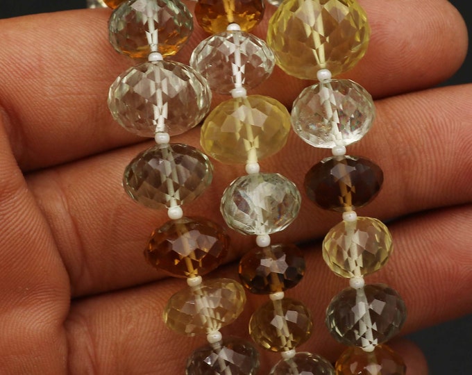 Concave Cut Beads, Semiprecious Multicolor, Loose Gemstone, 9-13 MM ...