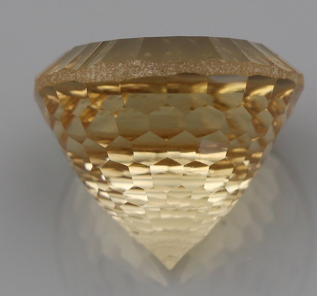 Citrine Quartz Concave, Round Concave Cut, 40 Carats, 20 MM, Citrine ...