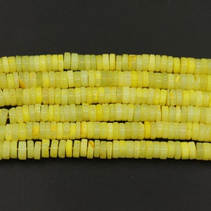 Yellow Opal, Haishi Disc, Smooth Bead, 8mm, Peruvian Opal, Yellow ...