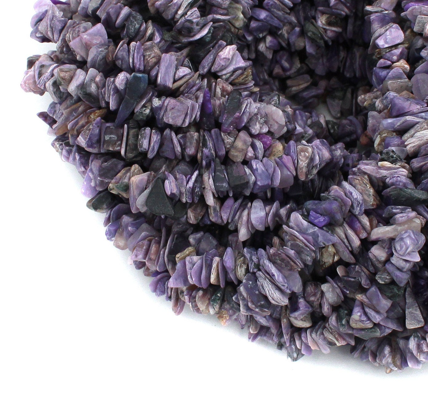 Natural Charoite Chips Charoite Raw Smooth Beads Blue - Etsy