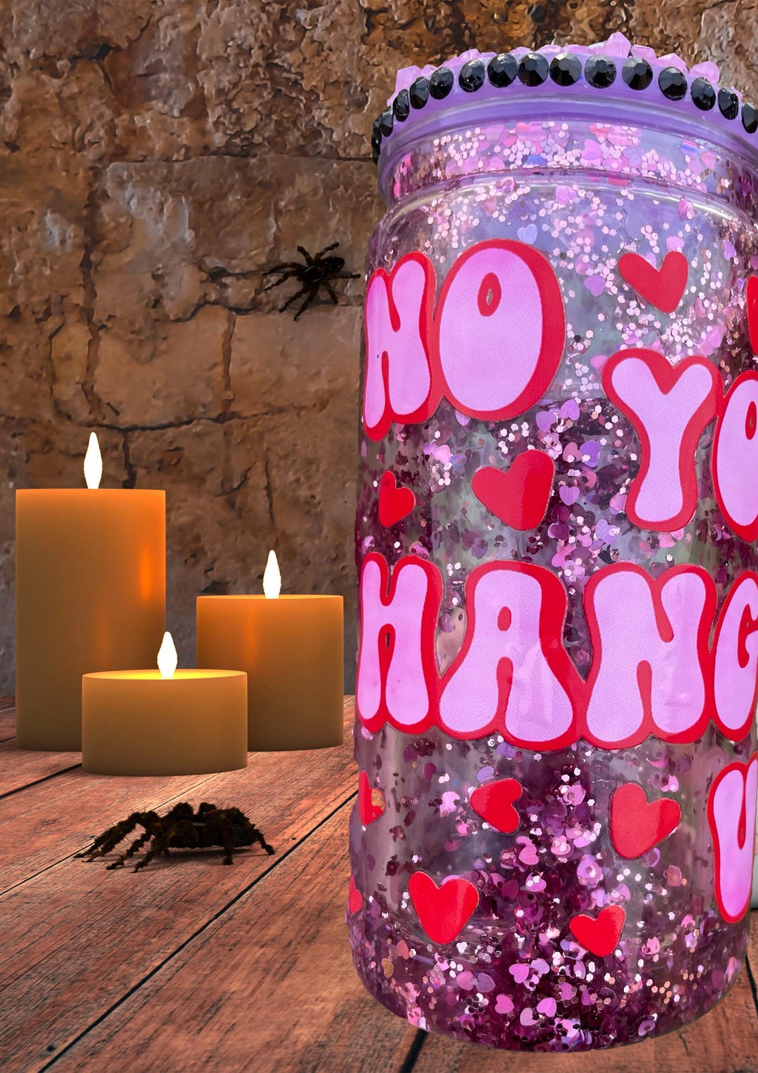 Scream Ghostface Pink Snow Globe 16 Oz Horror Libby Jar Luminous Top ...