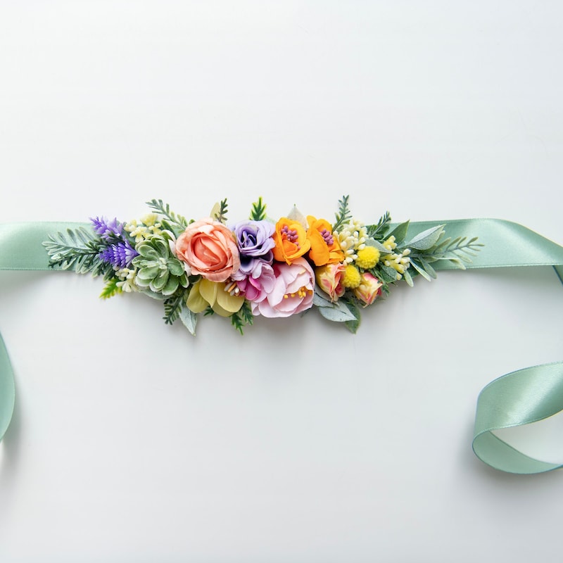 Flower Sash - Etsy