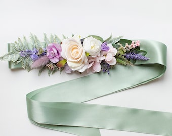 Lavender Bridal Sash - Etsy