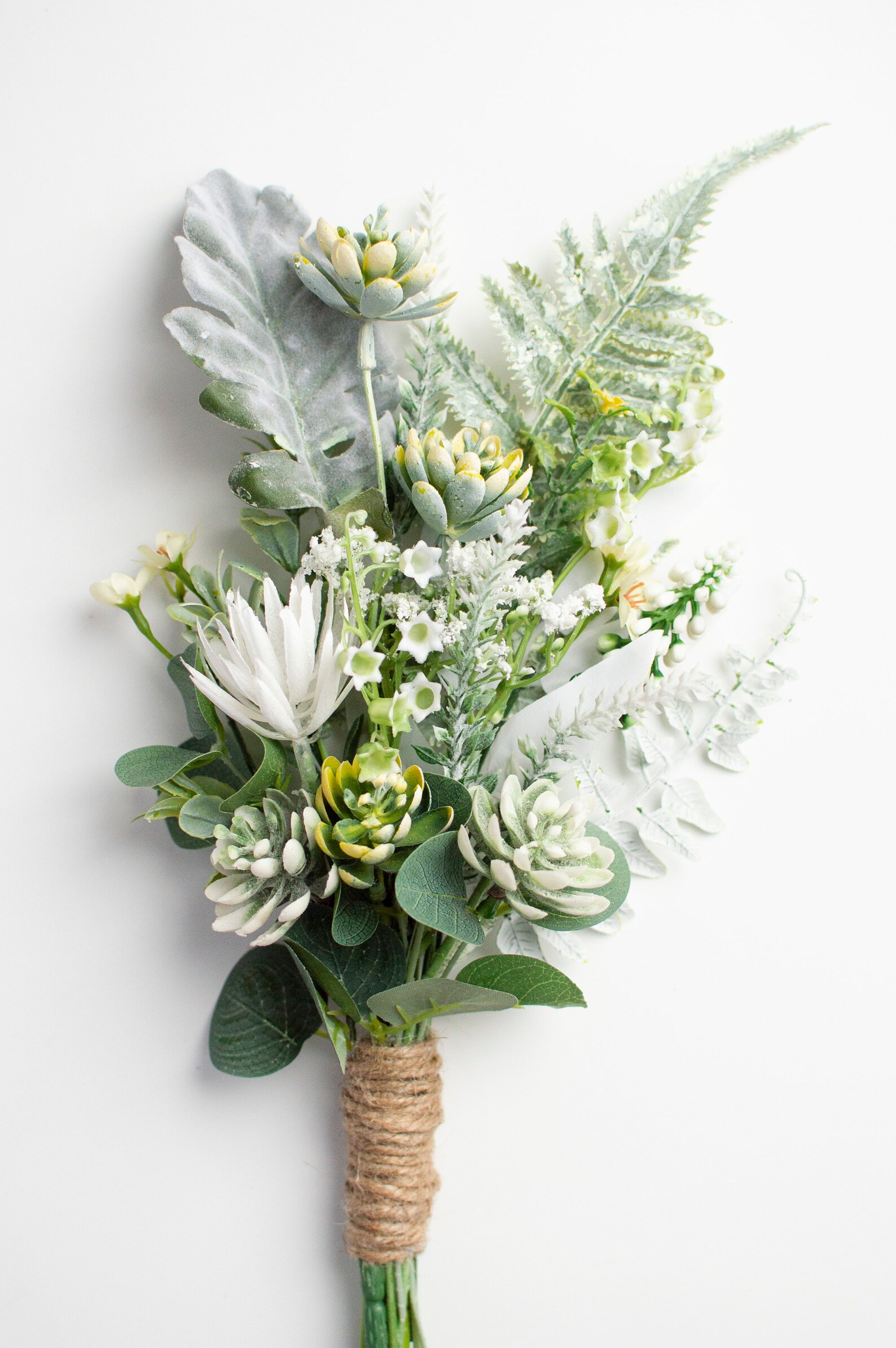 Small Succulent Bouquet Small Greenery Bouquet Rustic Bouquet - Etsy