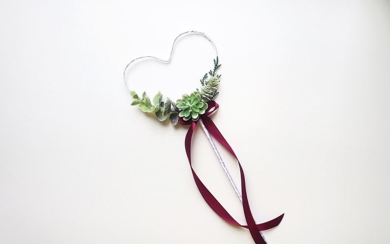 Wedding Floral Wand Bridal Floral Wand Flower Girl Wand - Etsy