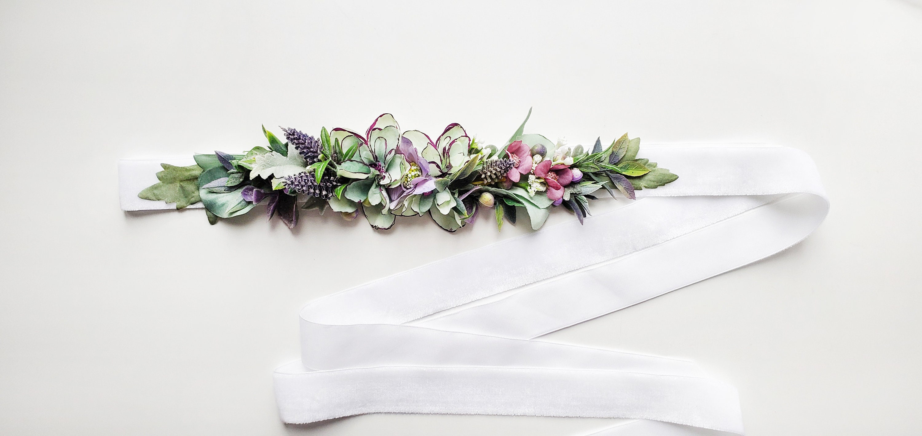 Floral Belt Bridal Floral Belt Flower Belt Velvet Belt - Etsy
