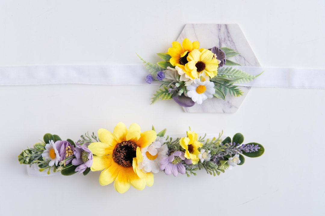 Floral Belt Flower Belt Sunflower Belt Floral Sash Flower Sash Flower ...