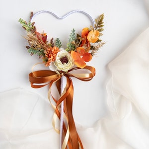 Fall Bridal Comb Fall Flower Wand Fall Bridal Hairpiece Fall Wedding ...
