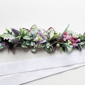 Floral Belt Bridal Floral Belt Flower Belt Velvet Belt Maternity Floral ...