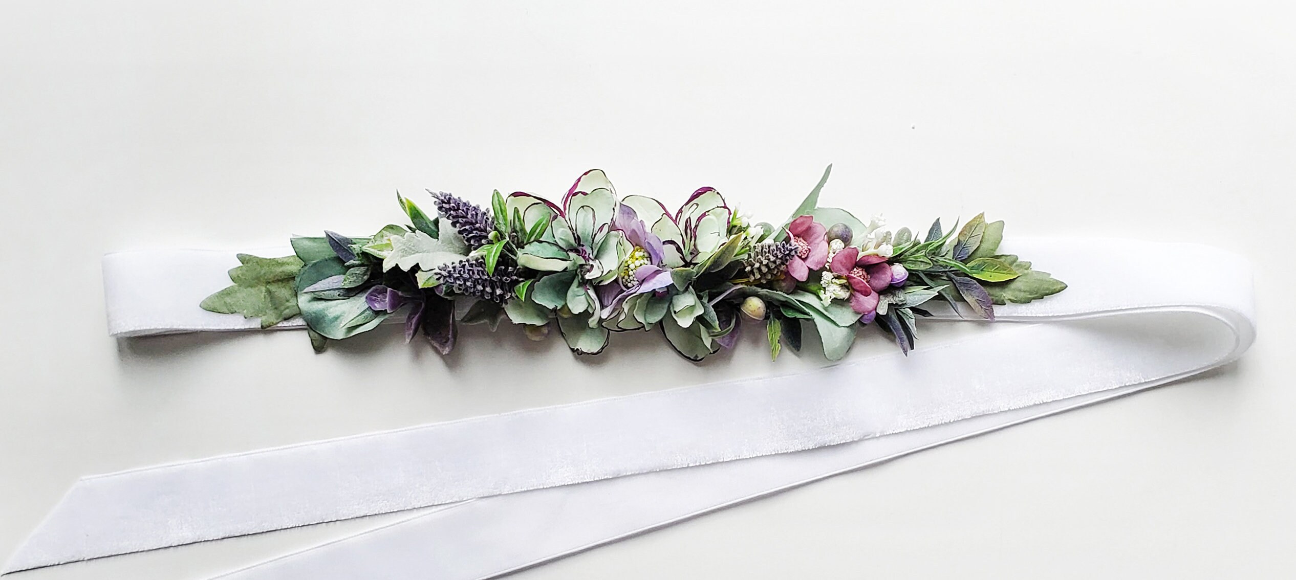 Floral Belt Bridal Floral Belt Flower Belt Velvet Belt - Etsy