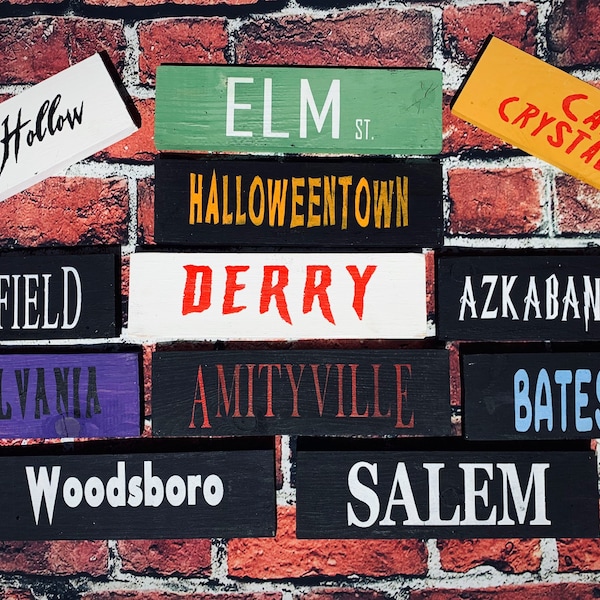 Halloween Directional Signs - Etsy