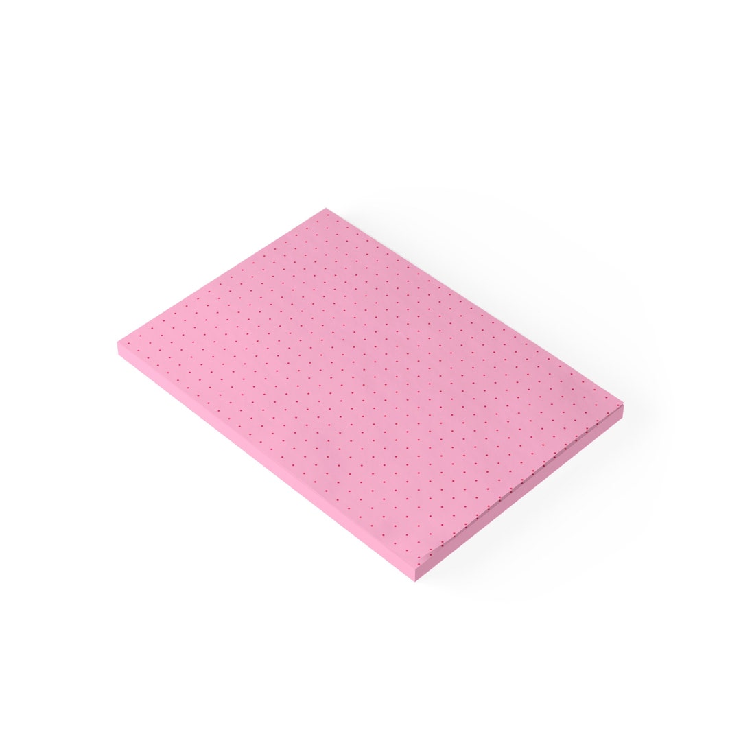 Post-it® 3x3, 3x4, 4x4, 4x6 Note Pads Pink Dotted DAILY NOTES No Date ...