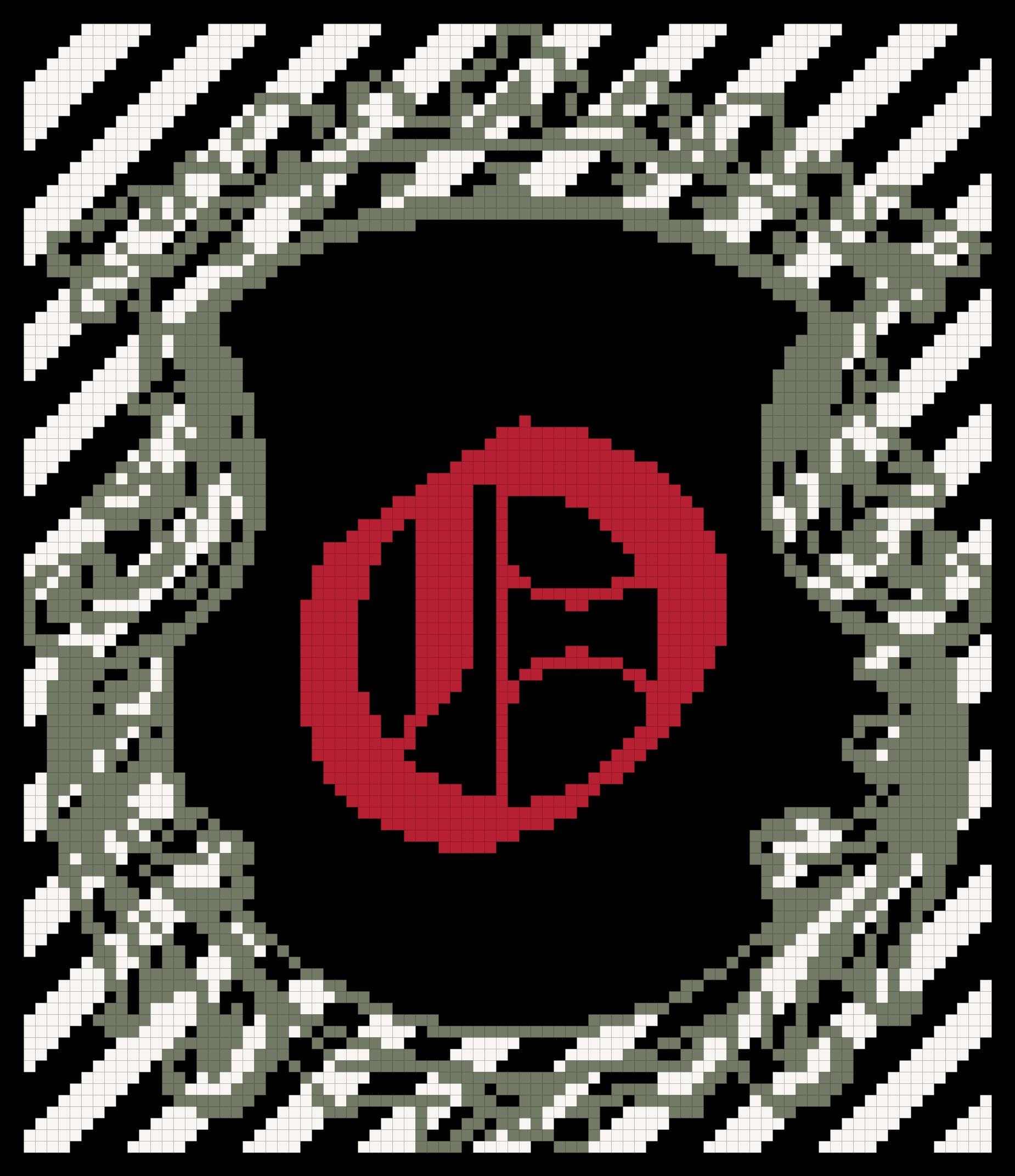 Gothic Monogram Cross Stitch Pattern Letter O - Etsy