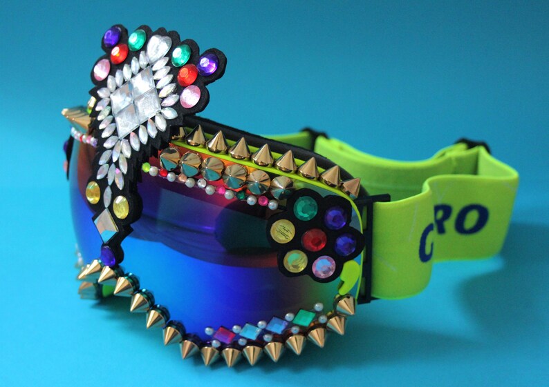 Burning Man Goggles, Festival Fashion Accessory, Embellished Eyewear - Etsy