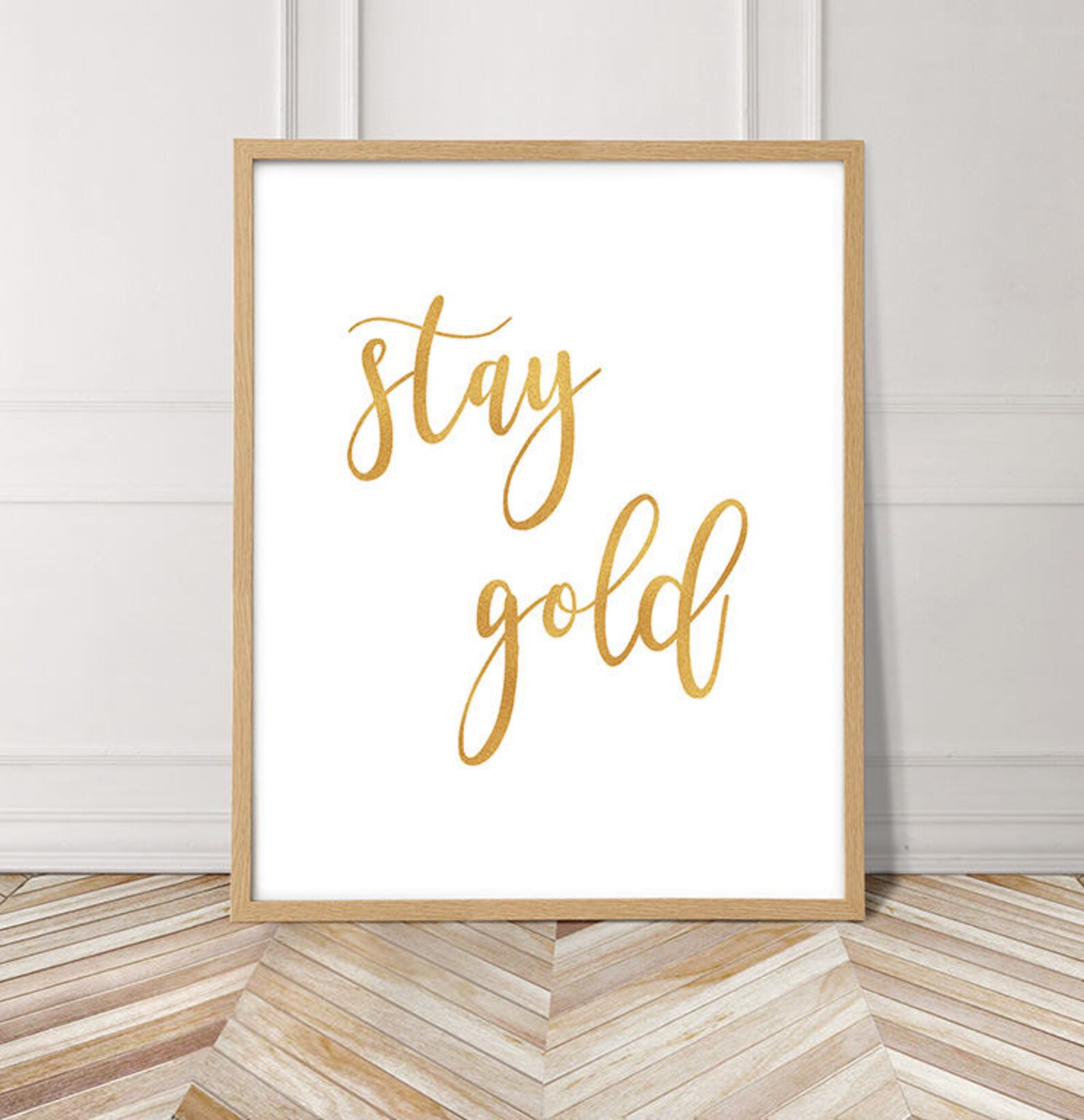 Stay Gold Art Print Digital Download Stay Gold Lettering | Etsy