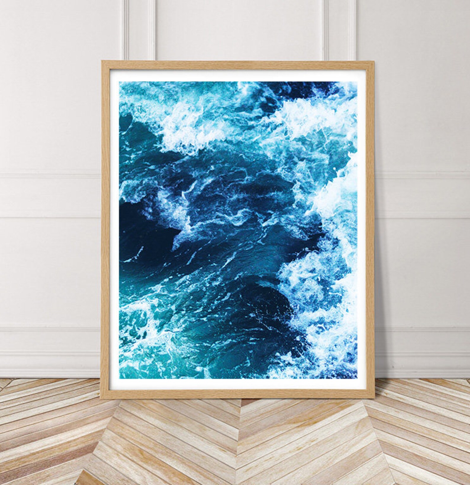 Ocean Waves Print, Digital Print, Ocean Water, Beach Waves, Ocean Waves ...