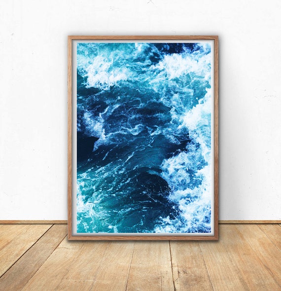 Ocean Waves Print Digital Print Ocean Water Beach Waves | Etsy