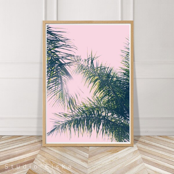 Palm Leaf Print Etsy