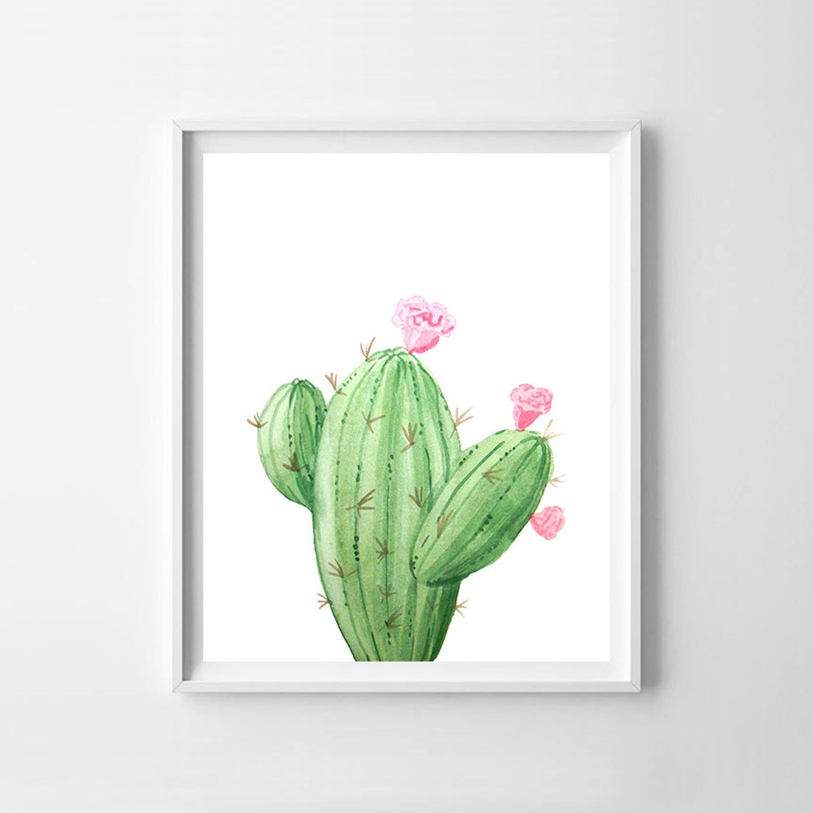 Watercolor Cactus Wall Art Watercolor Cactus Printable Art, Cactus Art ...
