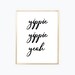 Yippie Yippie Yeah Typography Print, Digital Download, Lettering Print ...