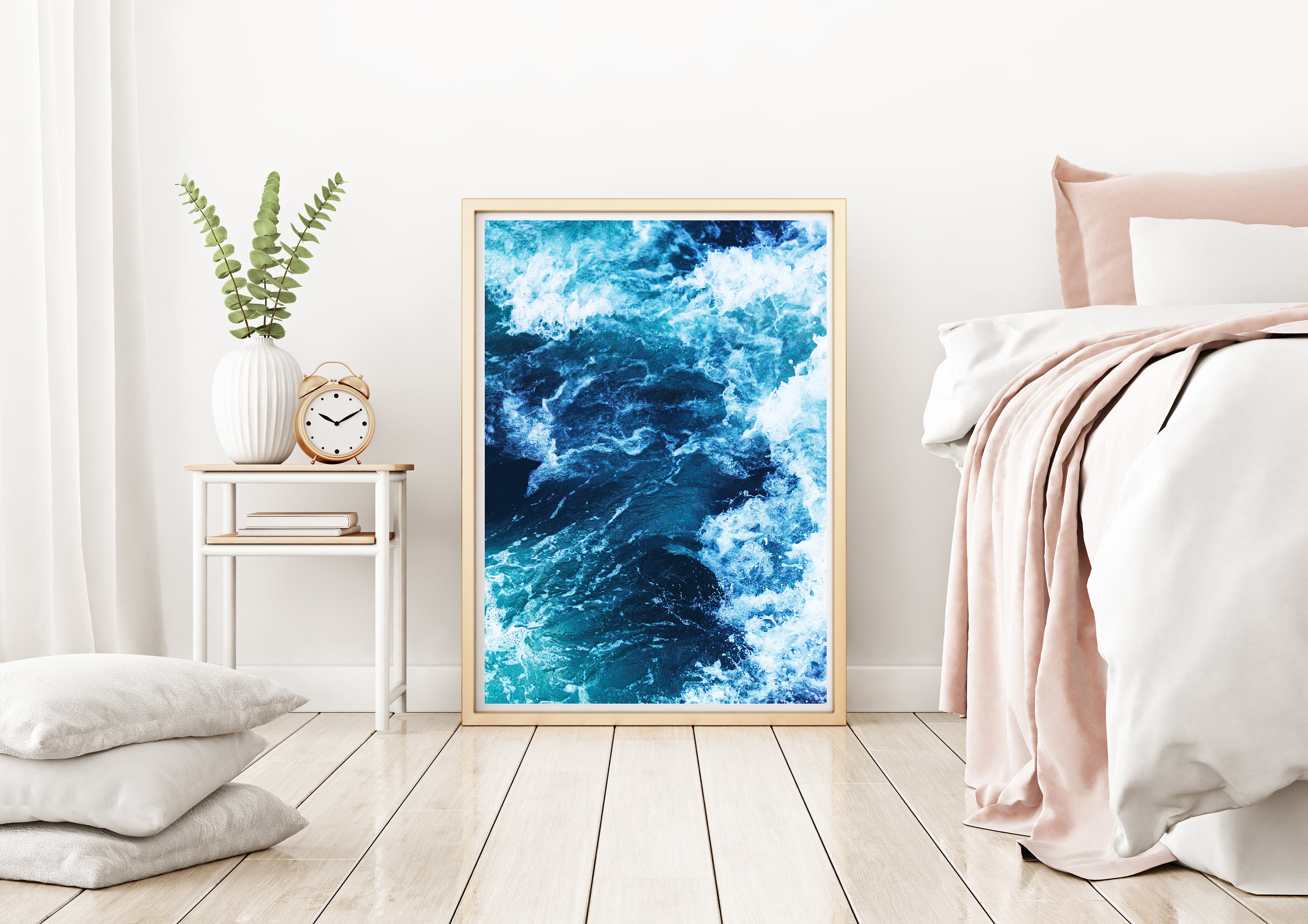 Ocean Waves Print, Digital Print, Ocean Water, Beach Waves, Ocean Waves ...