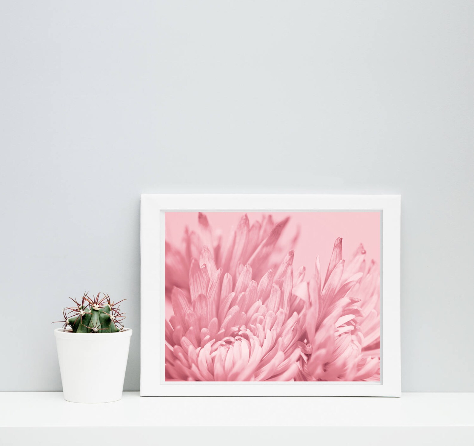 Blush Pink Flower Print, Blush Pink Decor, Digital Download, Blush Pink ...