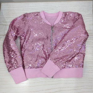 Girls Red Sequin Jacket, Girls Sparkle Bomber, Red Sequin Bomber, Baby ...