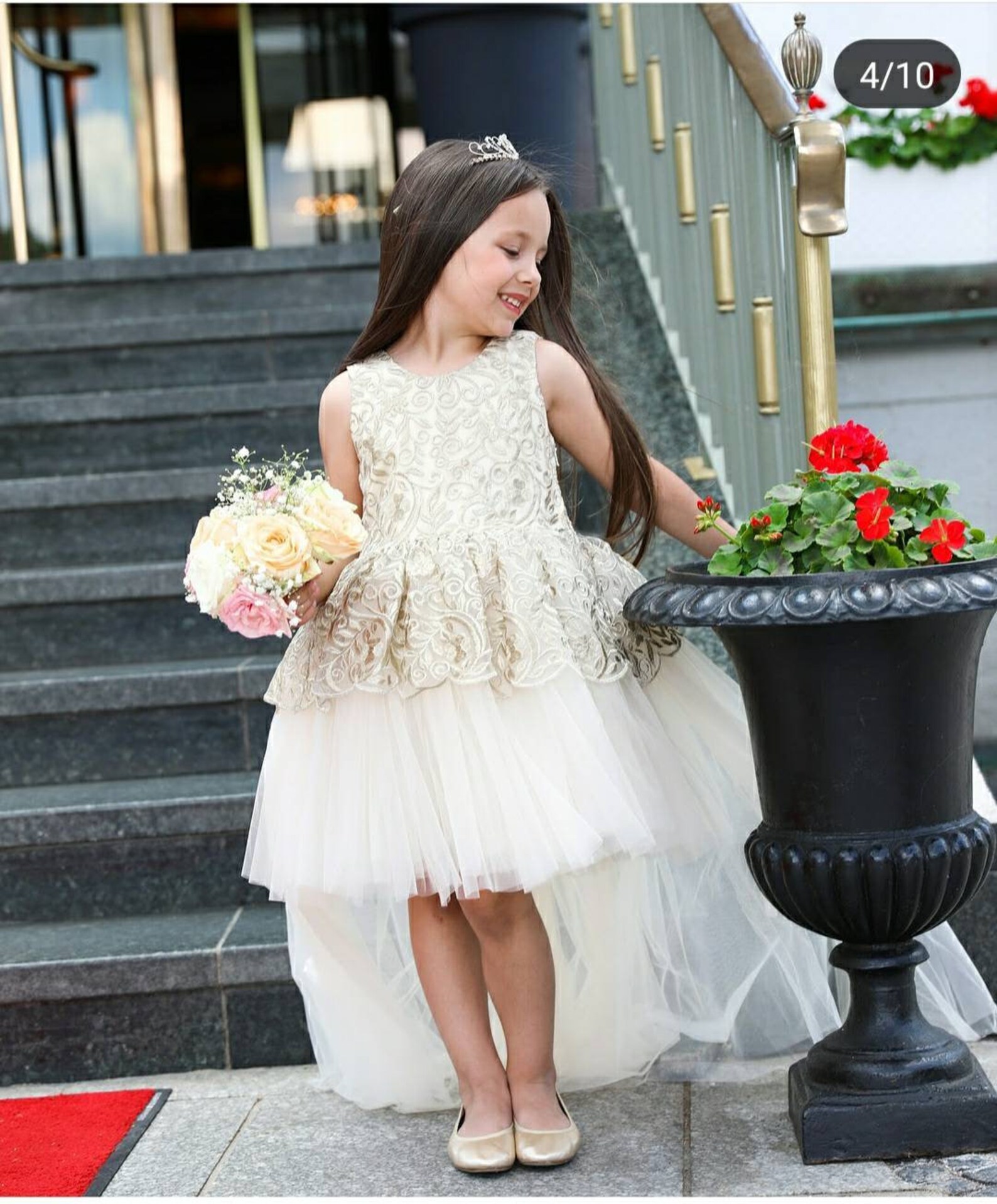 Girls Gold Pageant Dress Flower Girl Gold Lace Dress Girls - Etsy