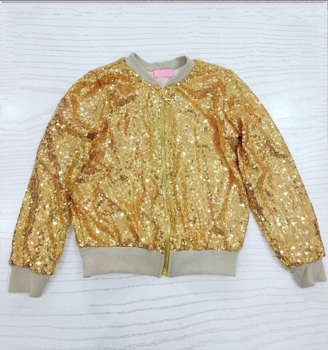 Girls Red Sequin Jacket Girls Sparkle Bomber Red Sequin - Etsy
