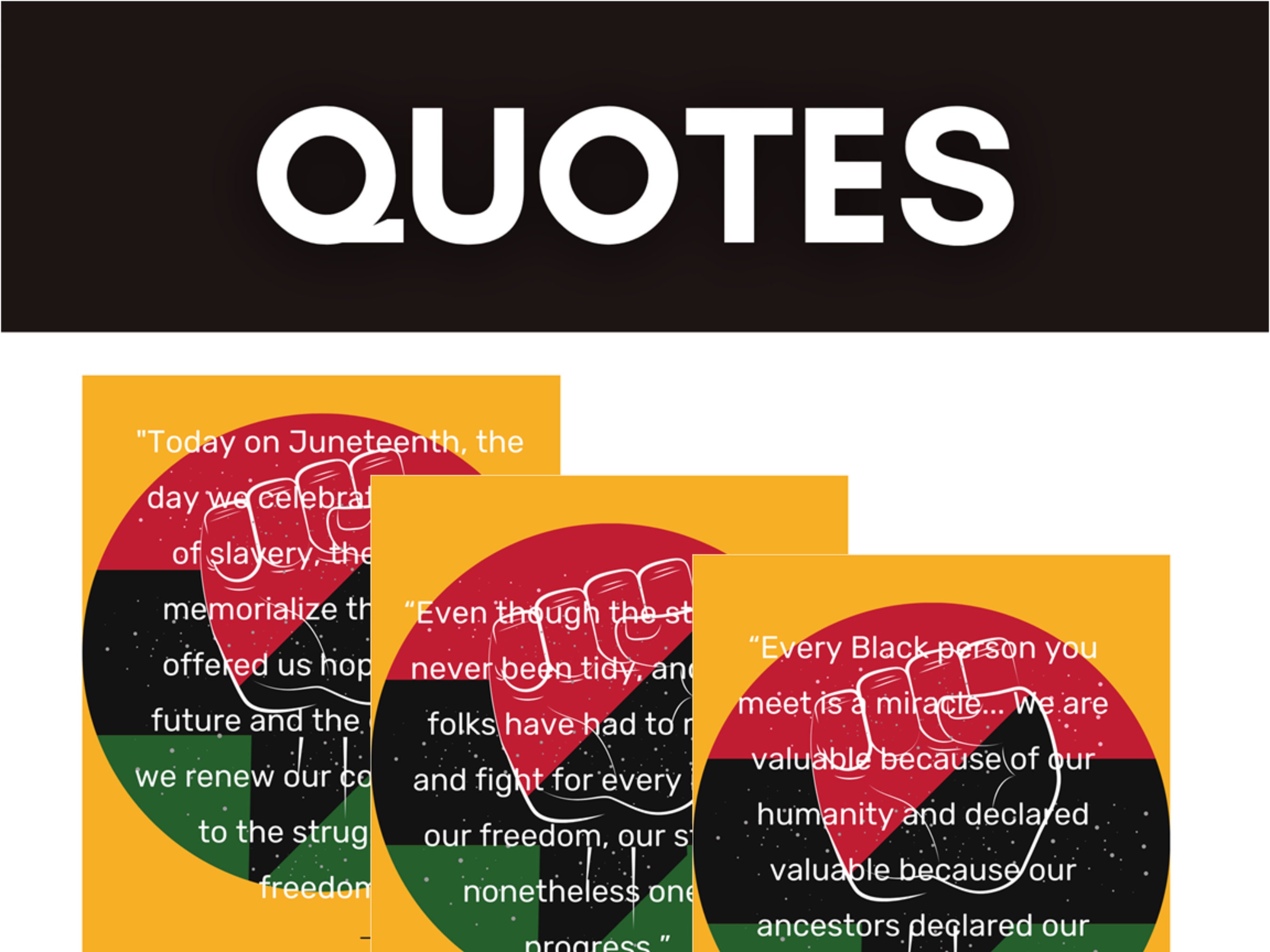 Printable Juneteenth Bulletin Board Border and Letters With Quotes ...