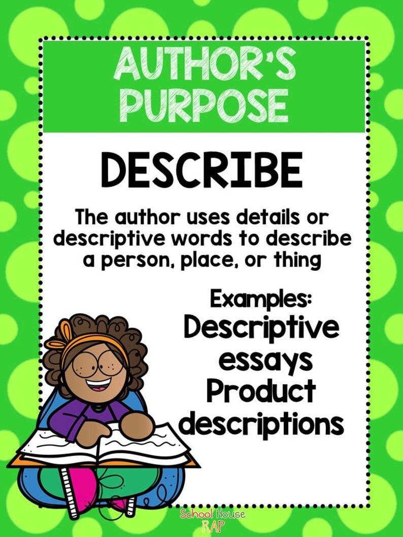 Buy Author’s Purpose Posters & Graphic Organizer | PIEED | Reading ...