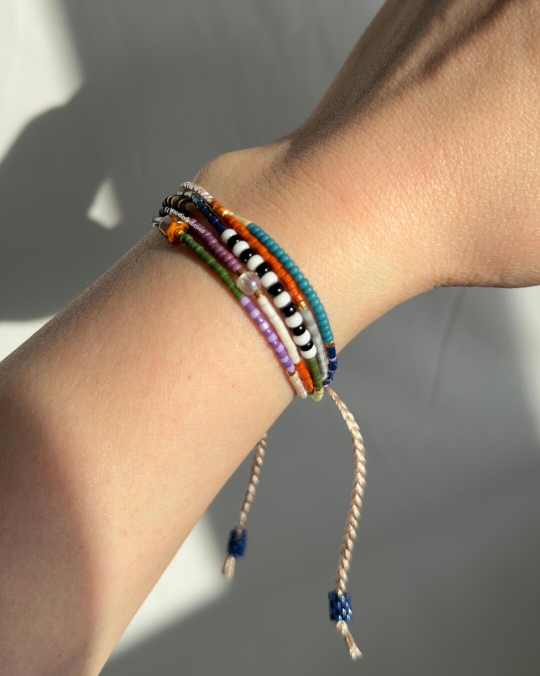 BALAT Seasonal Colors Mix Beaded Multi-row Bracelet Stacking Bracelet ...