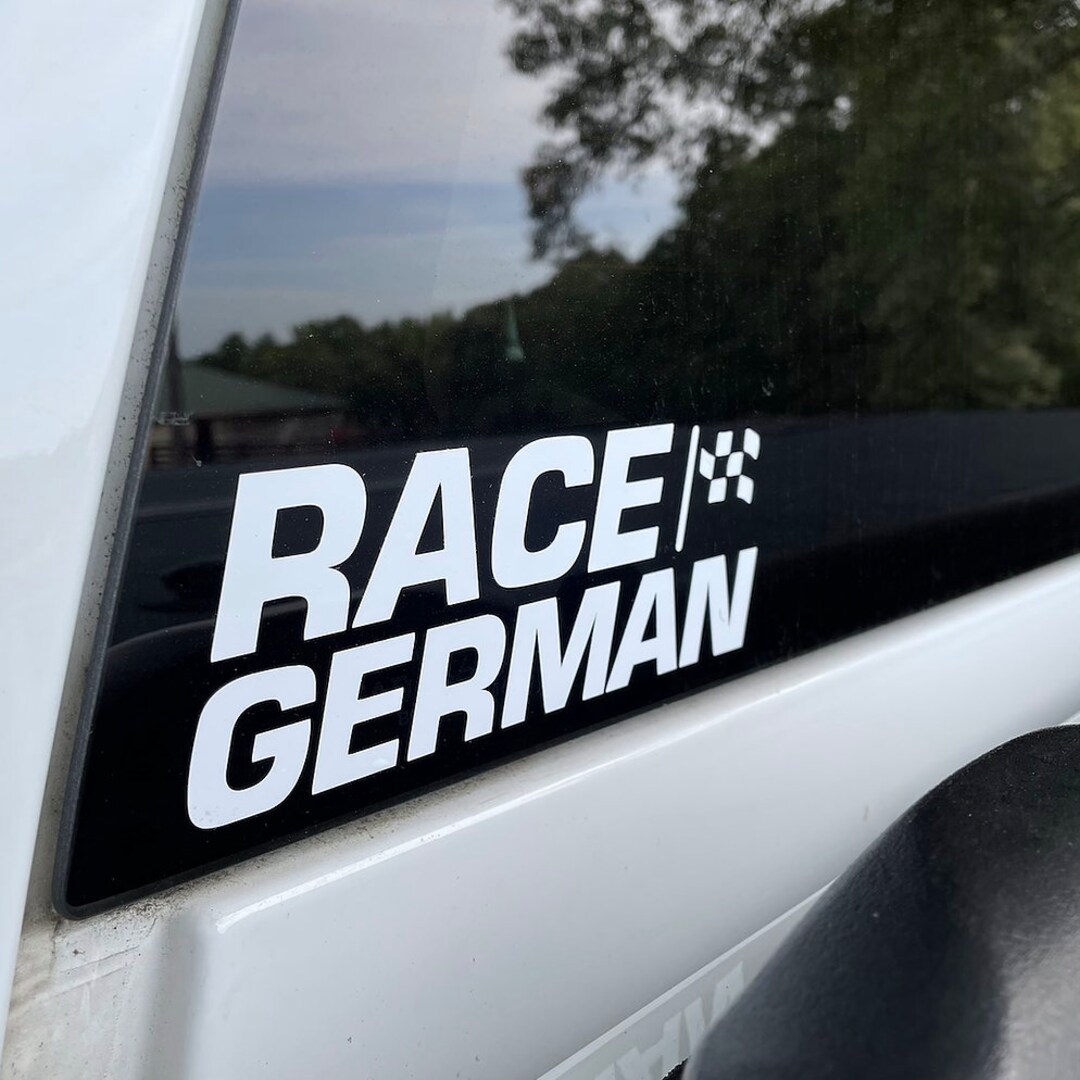 Race German Logo Vinyl Decal - Etsy