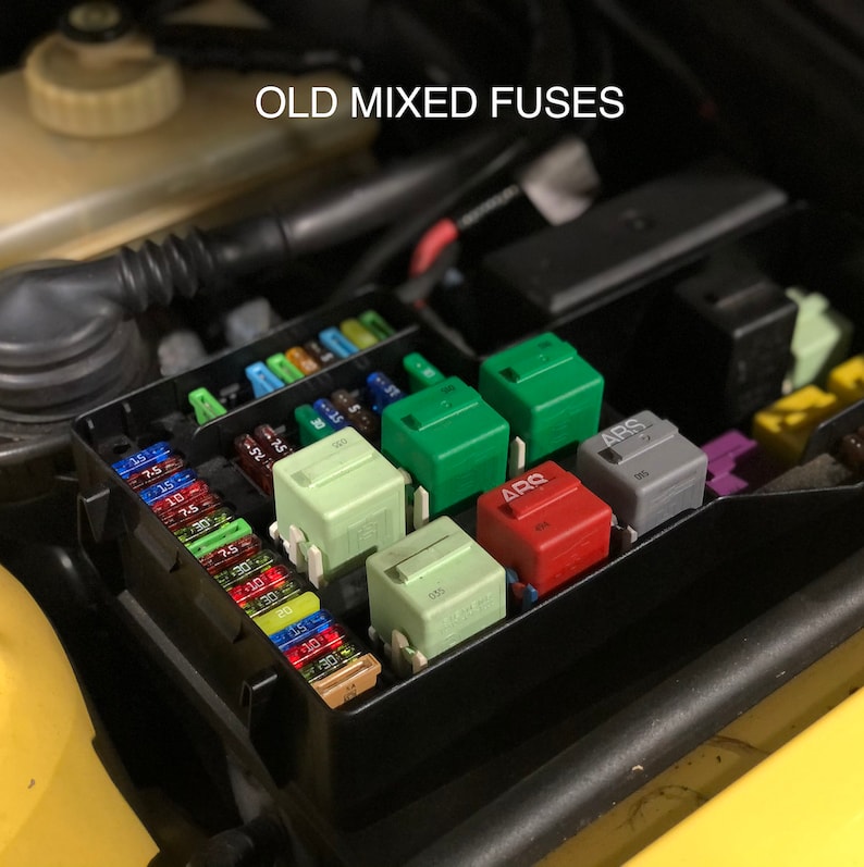 OEM BMW E36 Fuse Replacement Kit Over 45 Fuses + Free Puller Tool 325i ...
