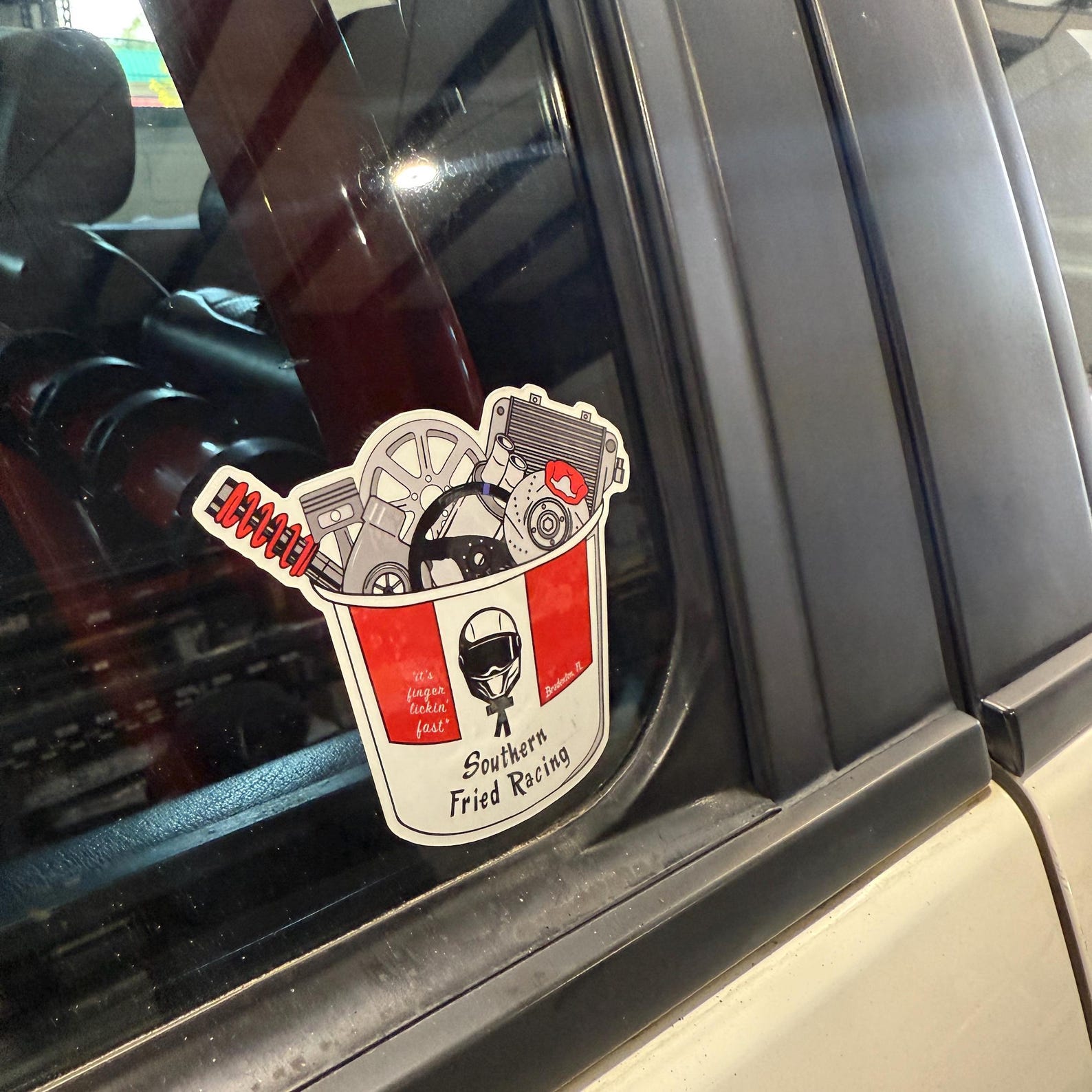 Southern Fried Racing Sticker Funny High Quality Car Guy Turbo - Etsy
