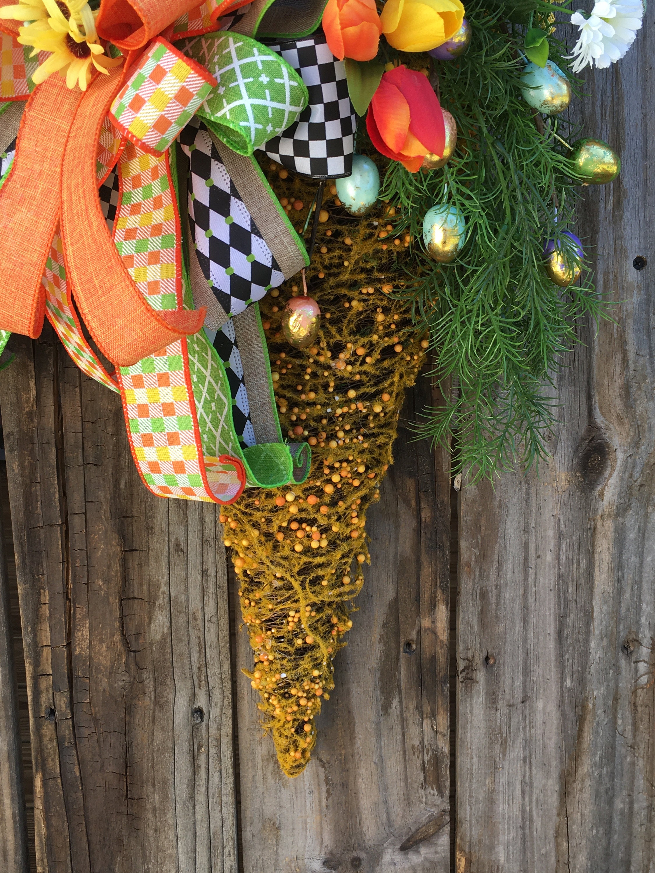 Carrot Wreath, Tulip Wreath ,Bunny Wreath, Spring Wreath , Easter ...