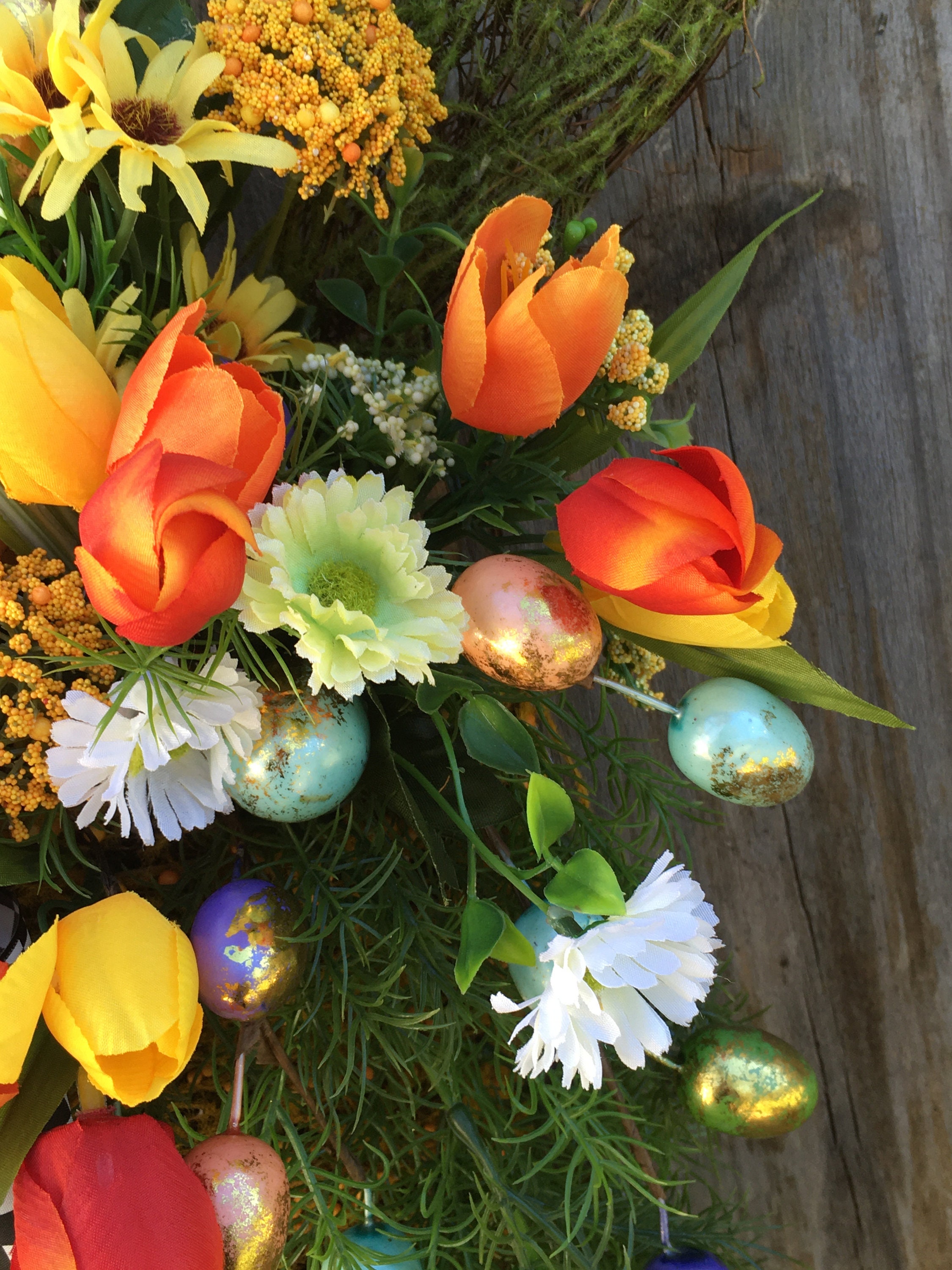 Carrot Wreath, Tulip Wreath ,Bunny Wreath, Spring Wreath , Easter ...