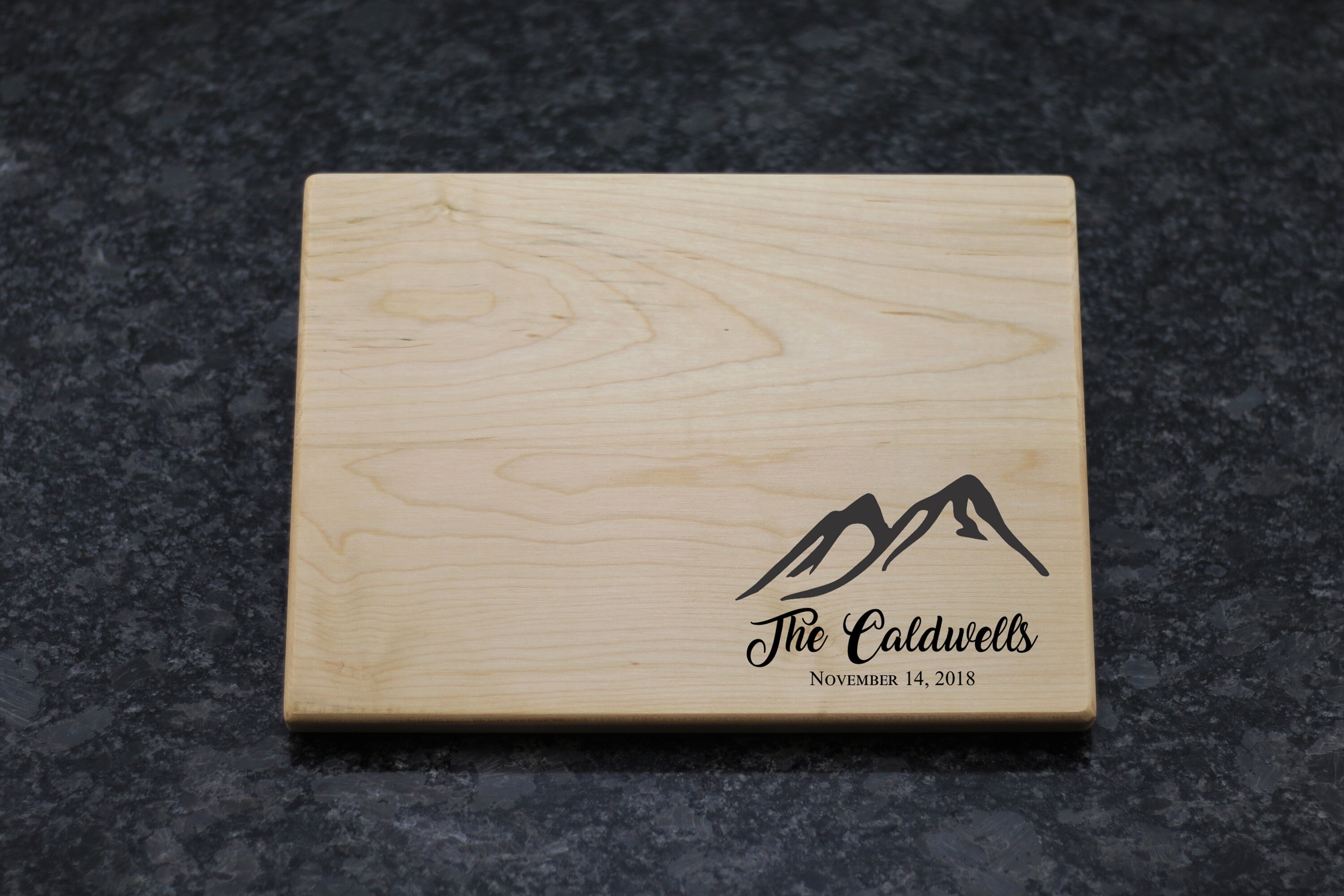Mountain Cutting Board Wedding Gift Personalized Wedding - Etsy
