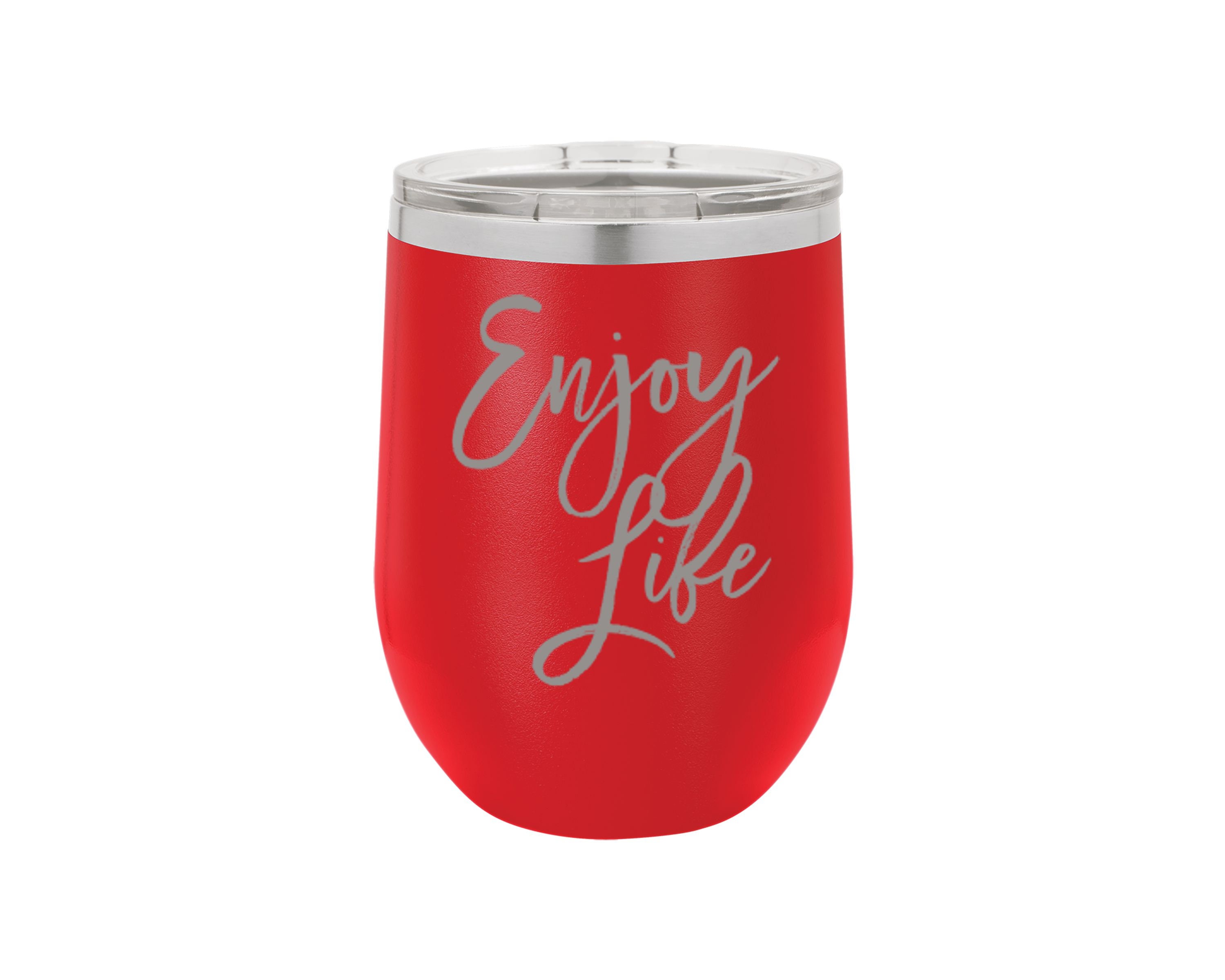 Enjoy Life Birthday Gift Wine Tumbler Engraved Wine | Etsy