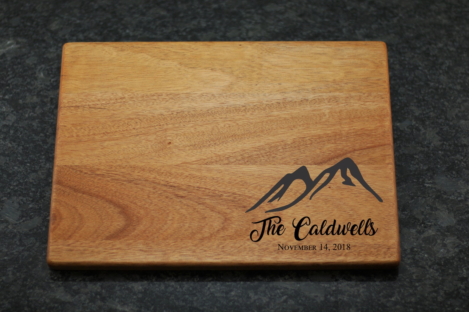 Mountain Cutting Board, Wedding Gift, Personalized Wedding Gift ...