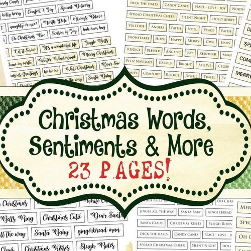 Christian Words and Phrases Christian Digital Download - Etsy