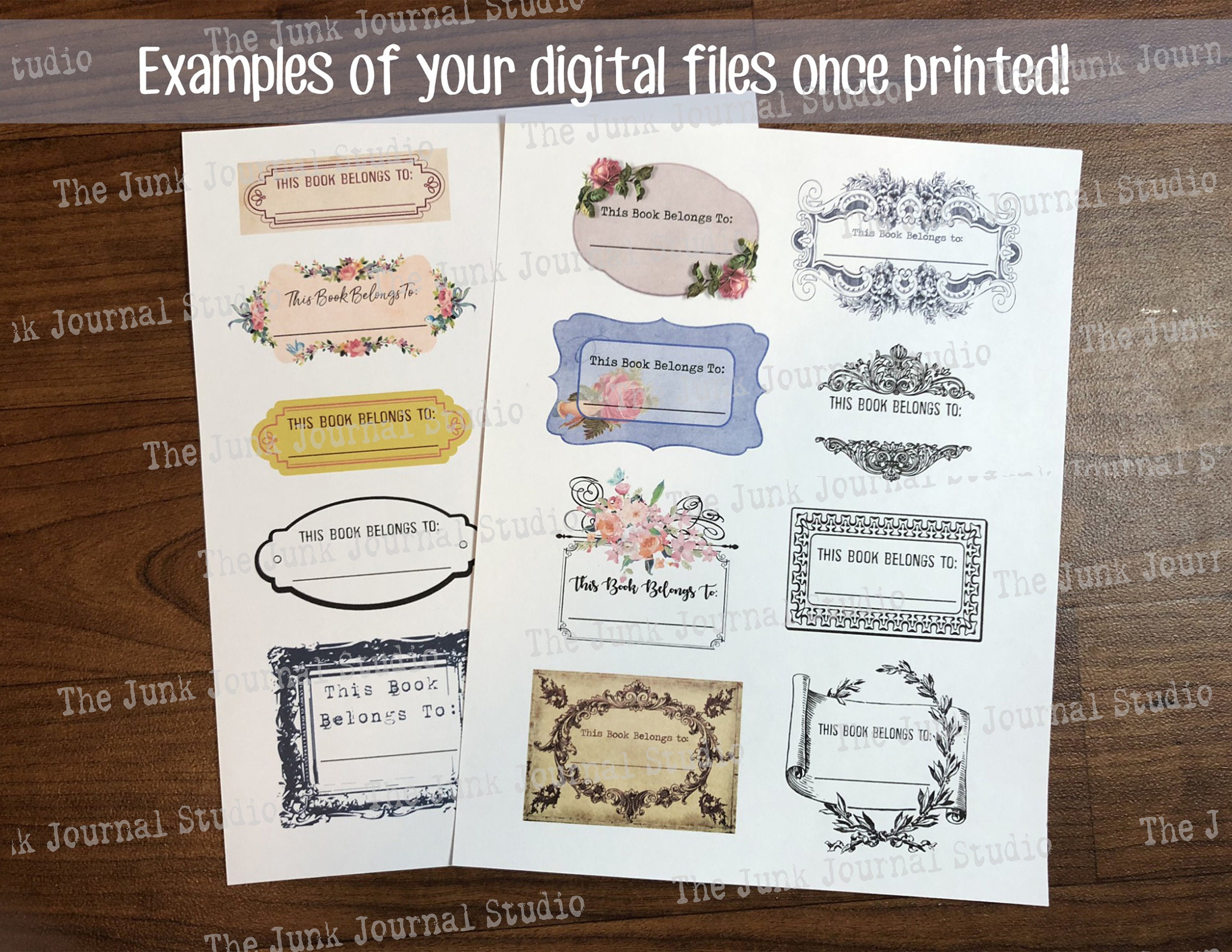 17 This Book Belongs to Labels Journal Embellishments - Etsy