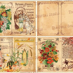 Huge Fall Junk Journal Kit, Fall Bounty Kit One Journal Pages, Autumn ...