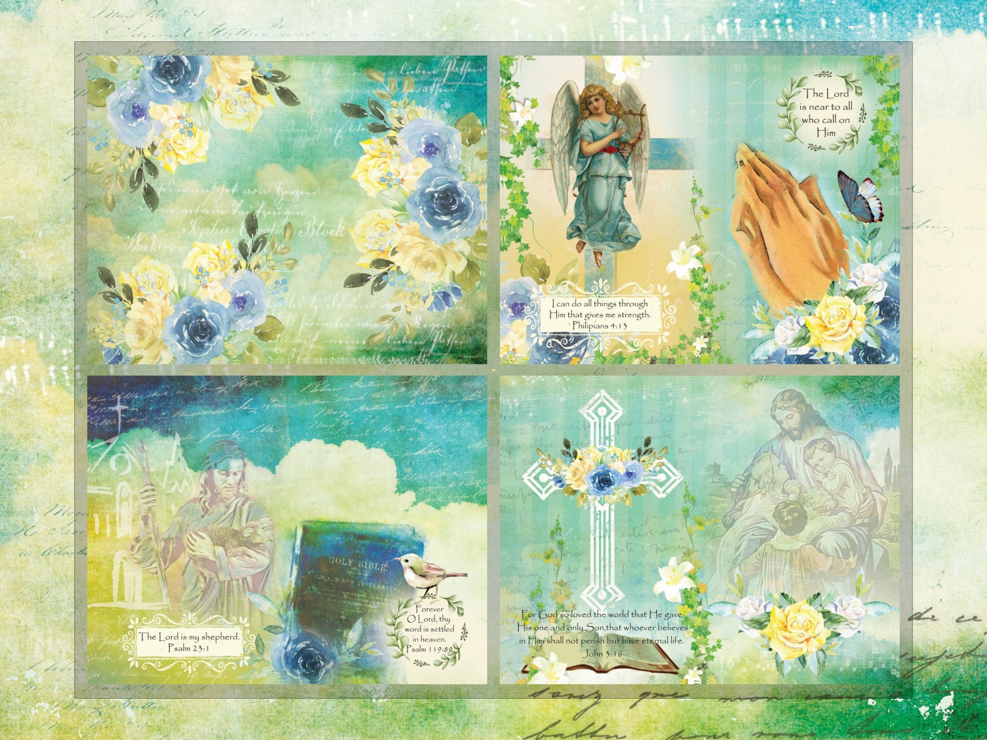 HUGE 200 Piece Faith Digital Kit Printable Download - Etsy Canada