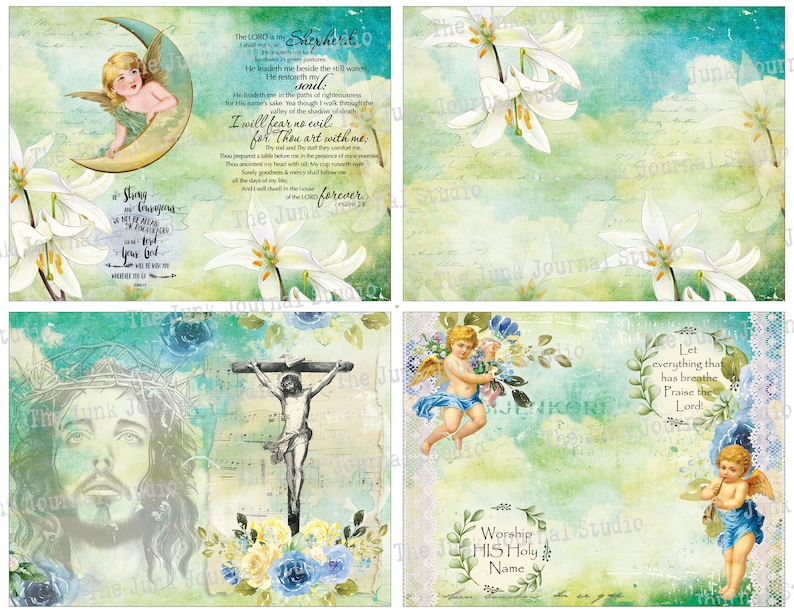 HUGE 200 Piece Faith Digital Kit, Printable Download, Ephemera ...