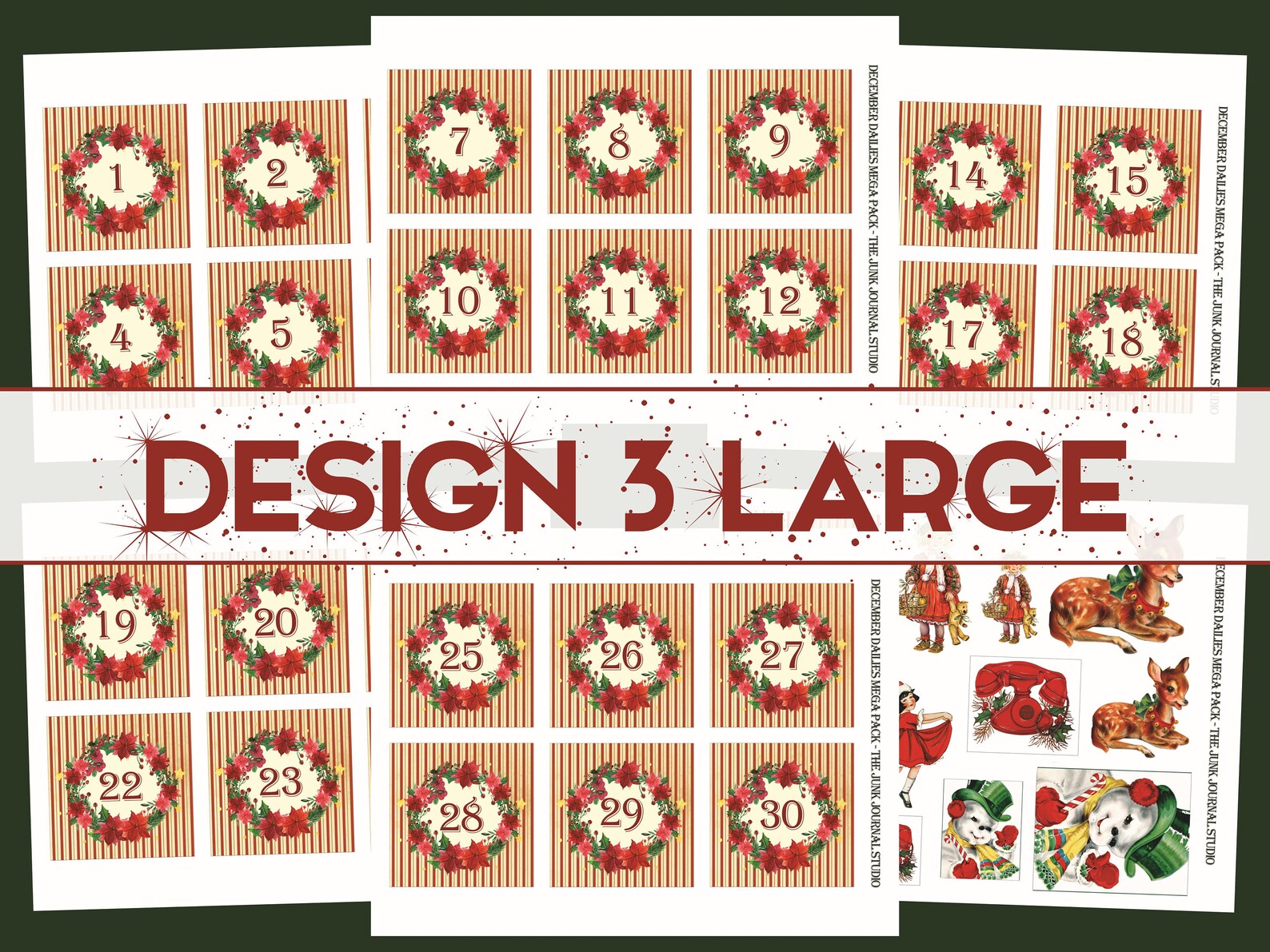 December Daily Mega Pack December Daily Digital Christmas - Etsy