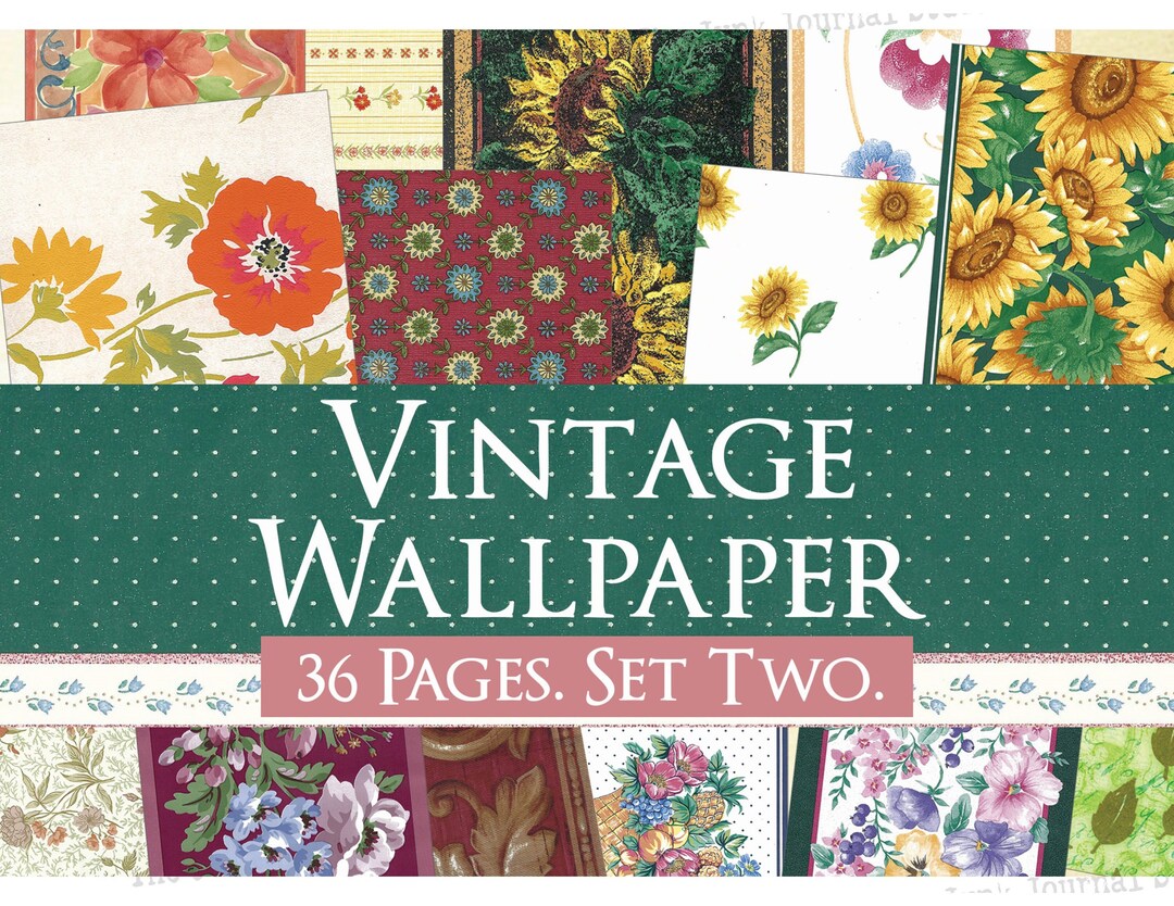 Vintage Wallpaper, Digital Wallpaper, Wallpaper Floral, Wallpaper ...