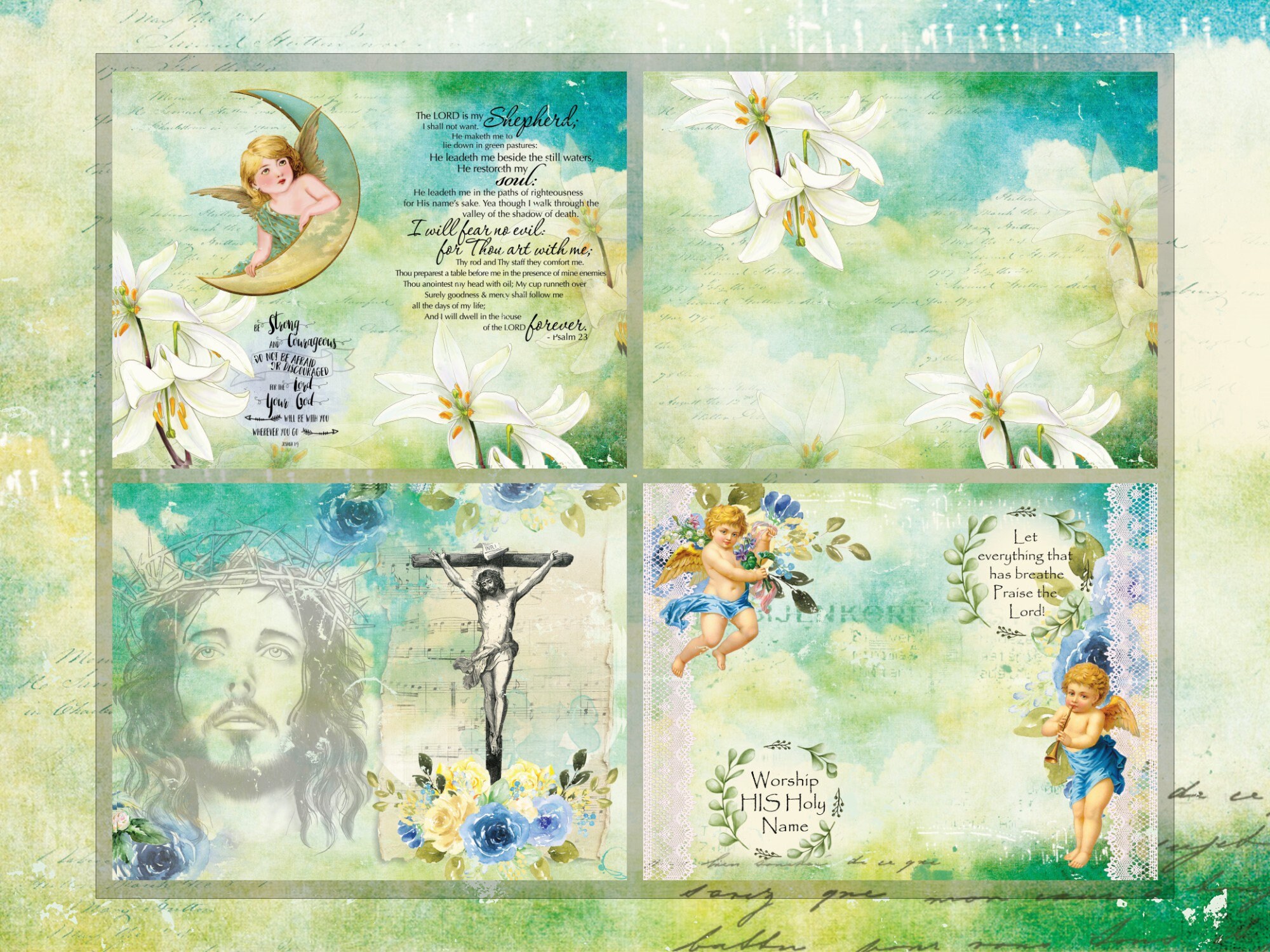 HUGE 200 Piece Faith Digital Kit Printable Download - Etsy Canada