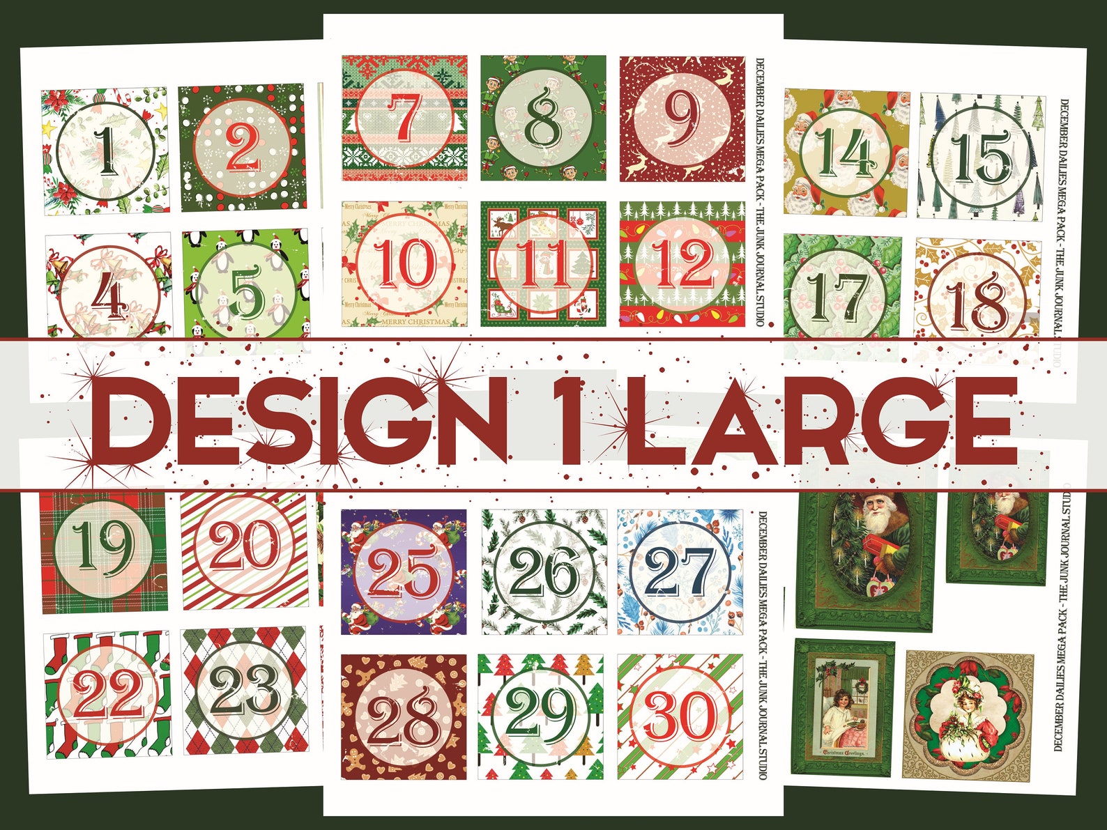 December Daily Mega Pack December Daily Digital Christmas - Etsy